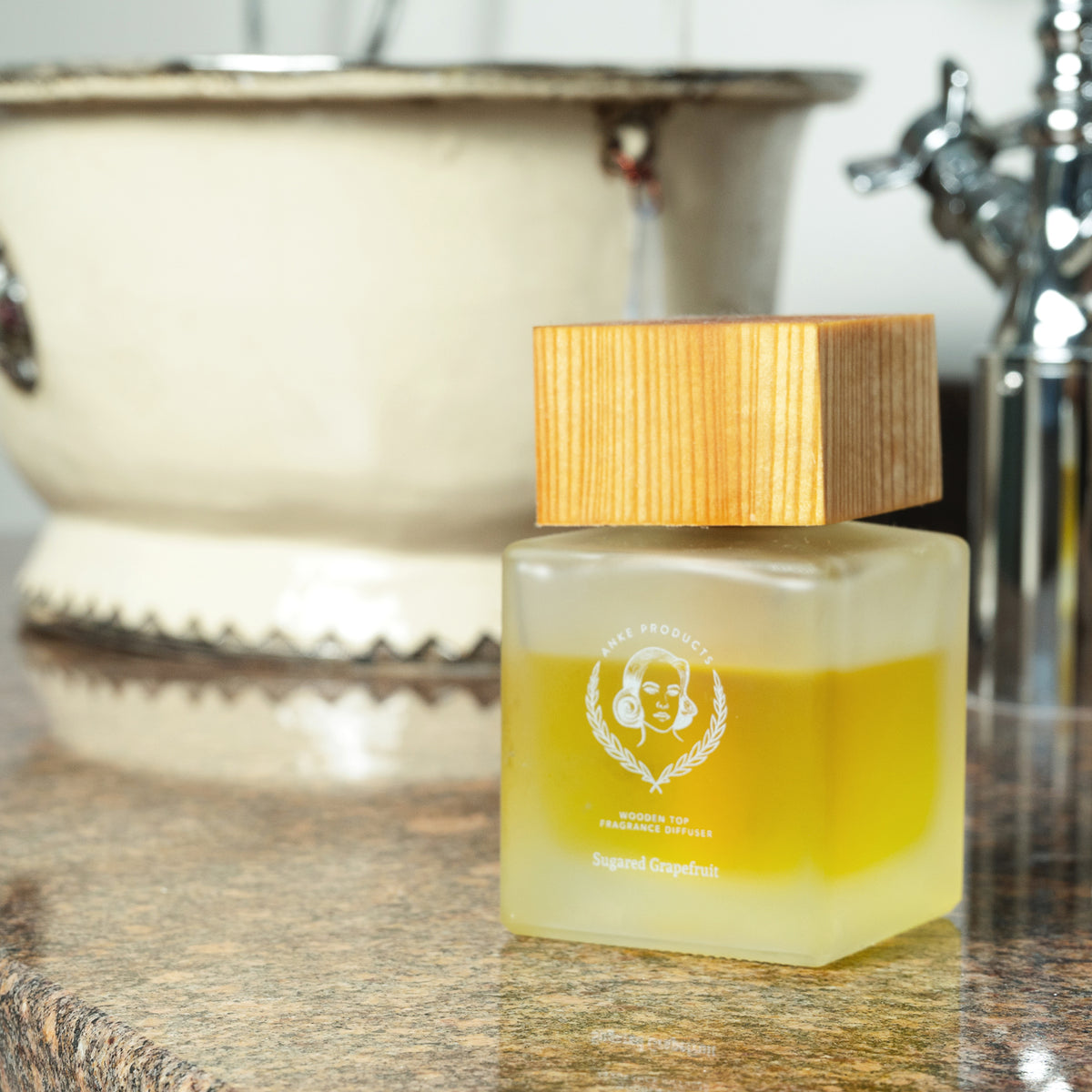 Wooden Top Fragrance Diffuser | Sugared Grapefruit – A Place To Shop