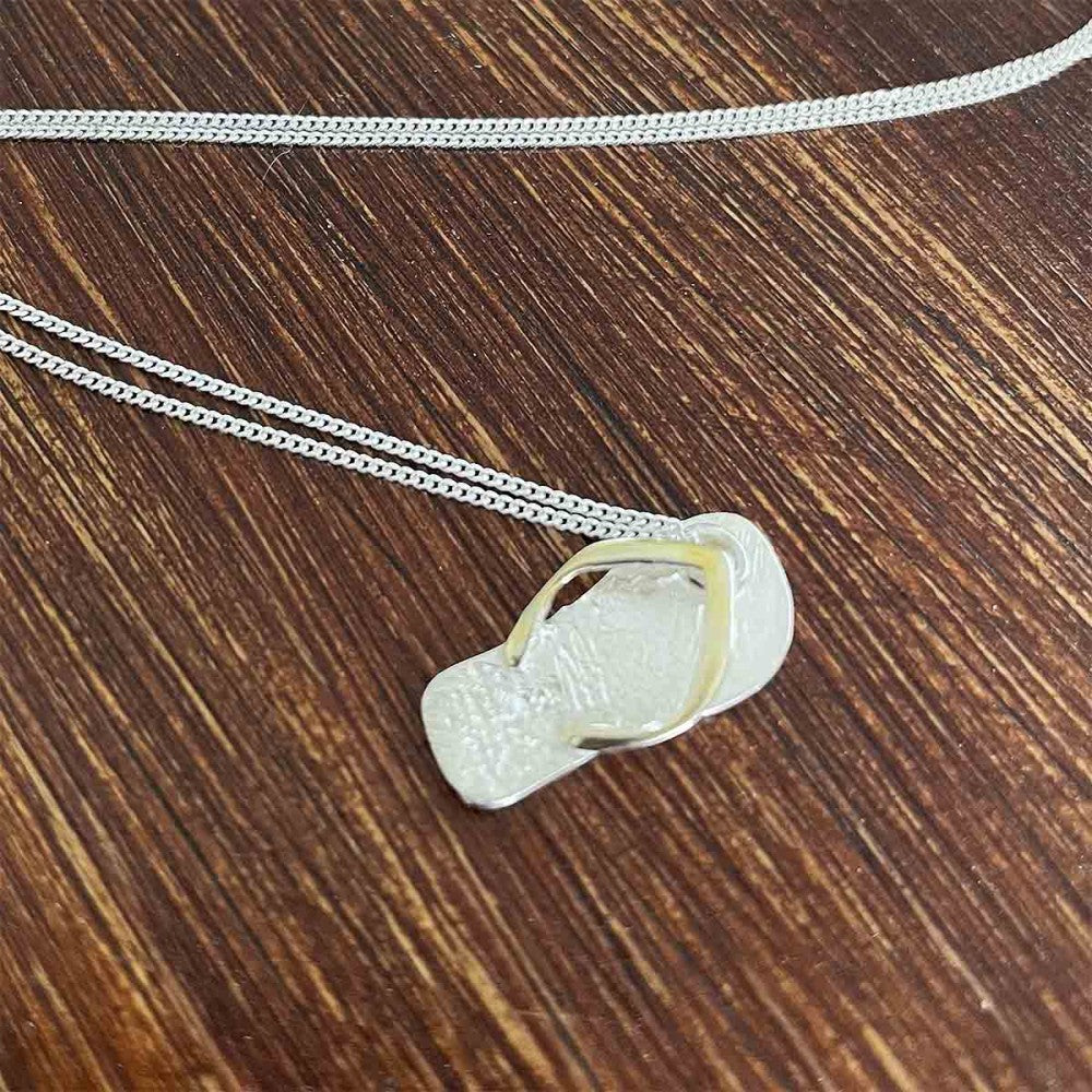 Flip Flop Necklace | Sterling Silver – A Place To Shop